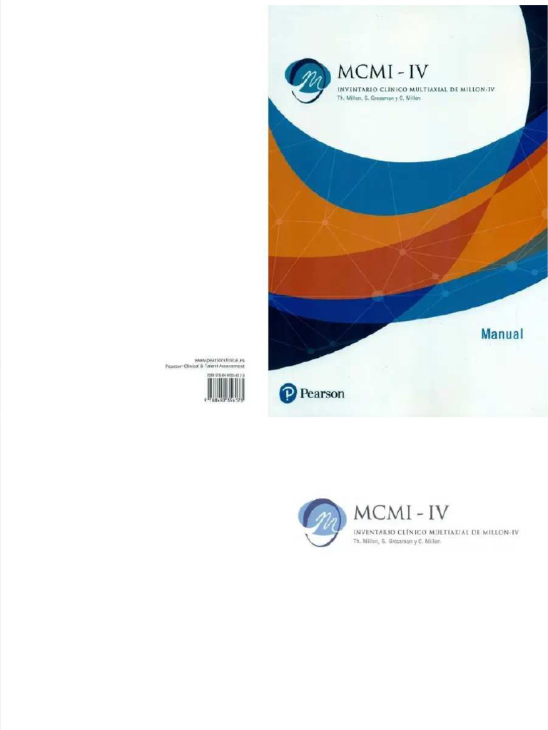 Pdf Mcmi Iv Manual Original Compress Pdf