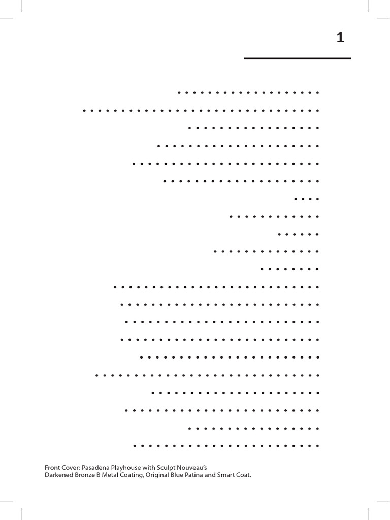 Patinas Product Guide | PDF