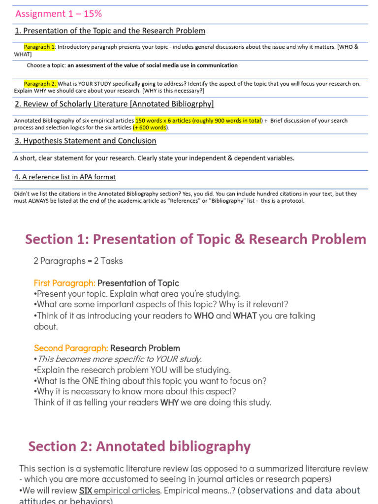 Asignment 1 Overview PDF | PDF | Citation | Bibliography