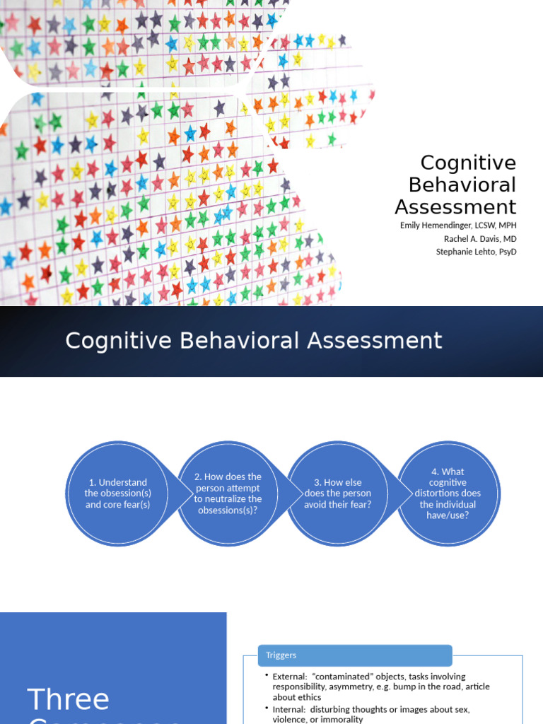 3 Cognitive Behavioral Assessment - Rachel | PDF