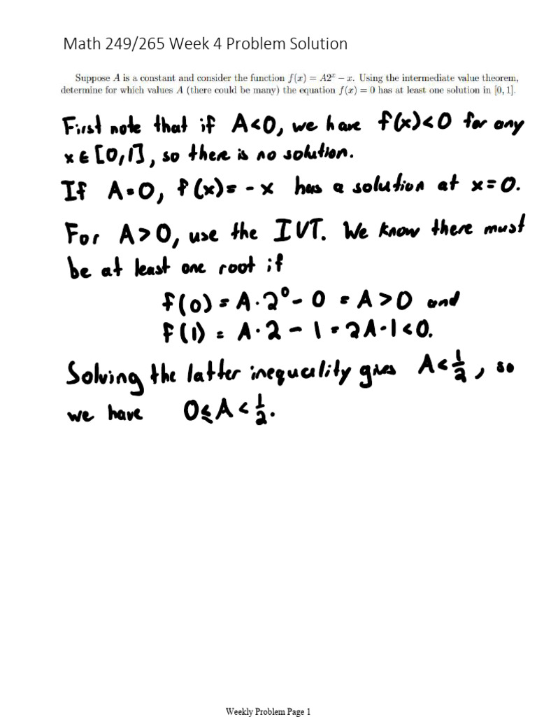 Week 4 Problem Solution | PDF