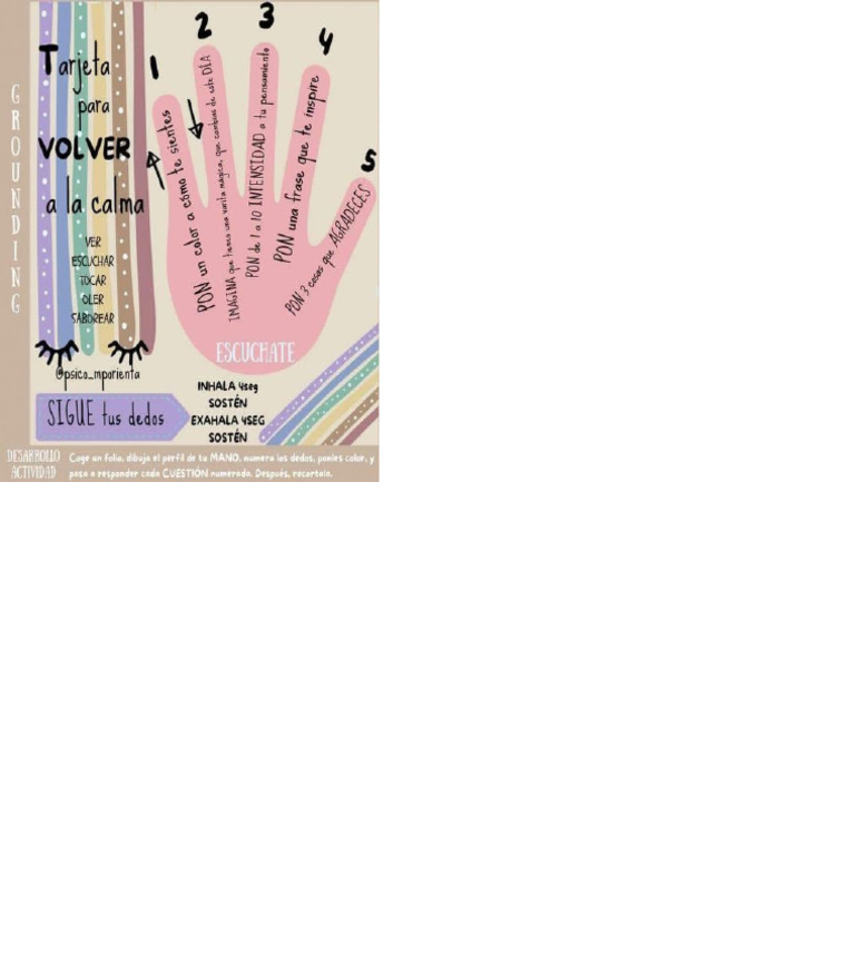 Tarjeta para Volver A La Calma | PDF