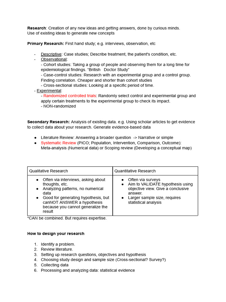 Camp Biomed Research Lecture Notes | PDF Camp Biomed Research Lecture Notes | PDF