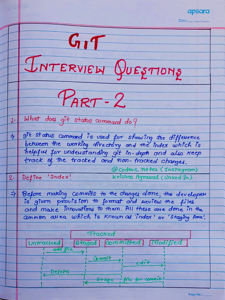 Git Interview Questions and Answers Part - 2 | PDF
