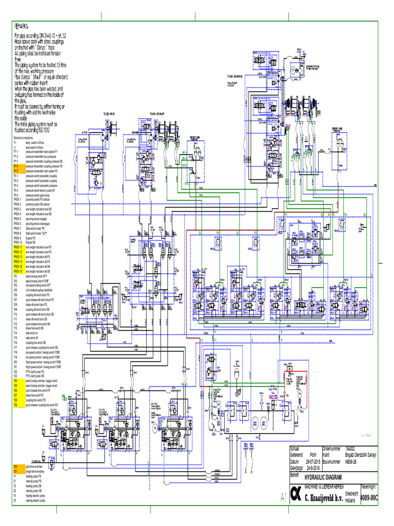 Manual winches 06-26 + 27 schemat hydrauliczny | PDF
