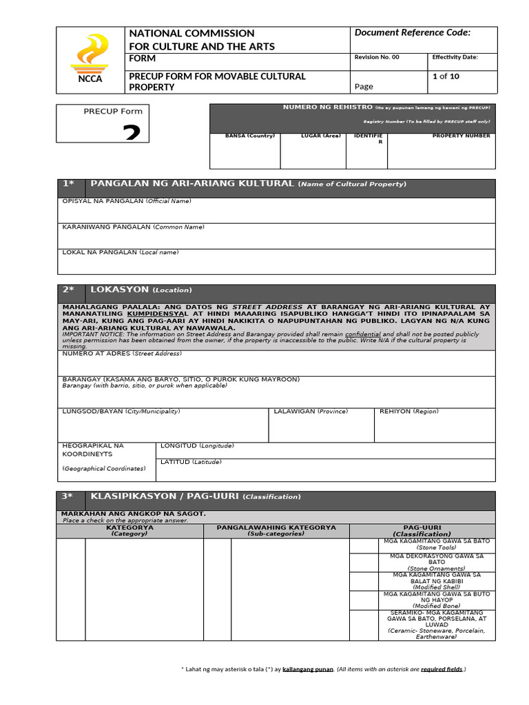 Approved Precup Form 2 | PDF