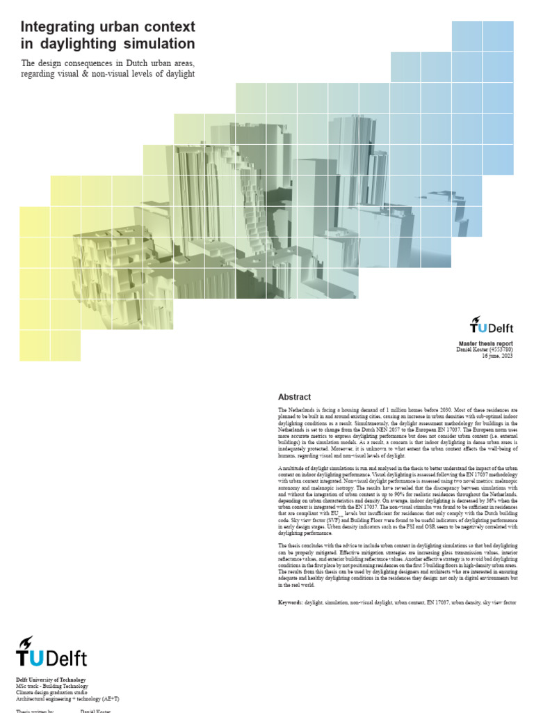 P5 Master Thesis Daniel Koster | PDF | Simulation | Art