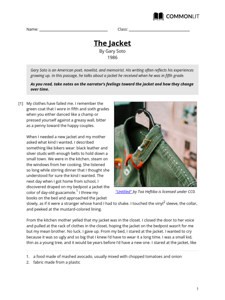The Jacket-Student | PDF