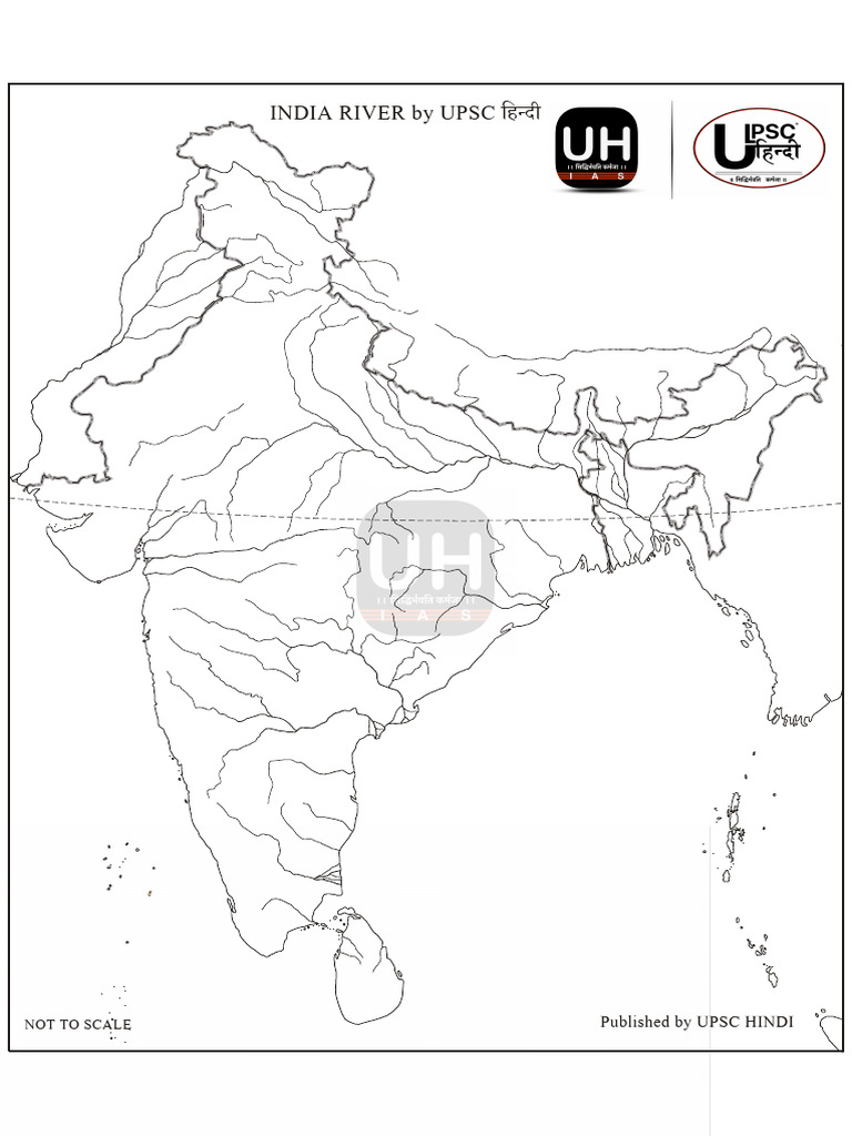 Indian River System Map by Upsc Hindi PDF | PDF