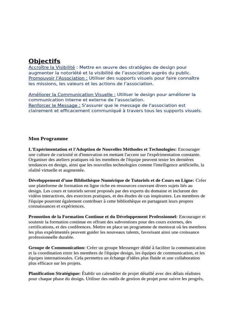 Objectifs | PDF