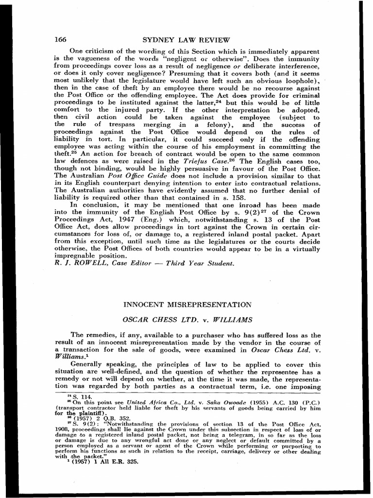 Oscar Chess v. Williams | PDF