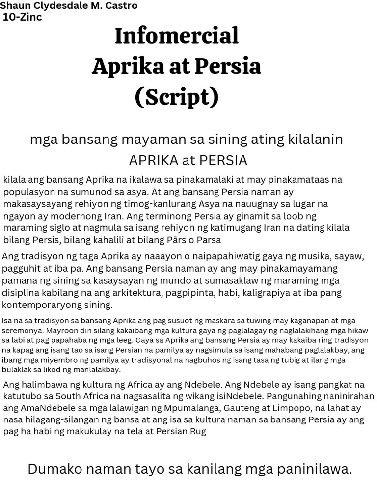 Scipt NG Mga Gago | PDF