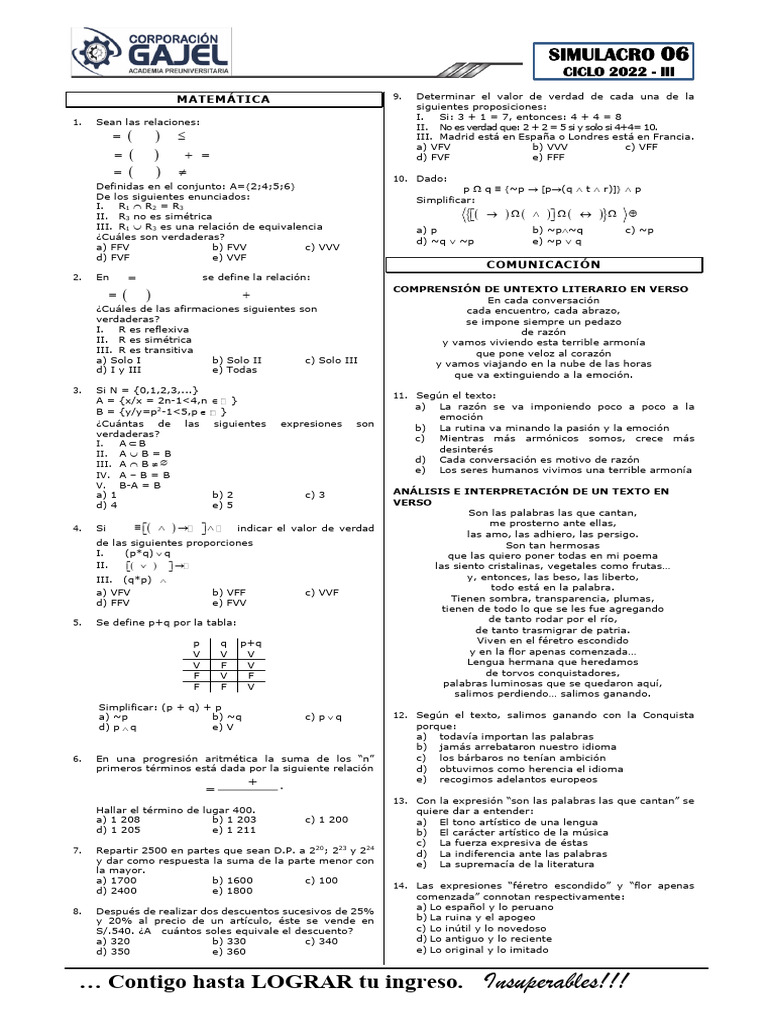 SIM 06 - 04 Dic | PDF