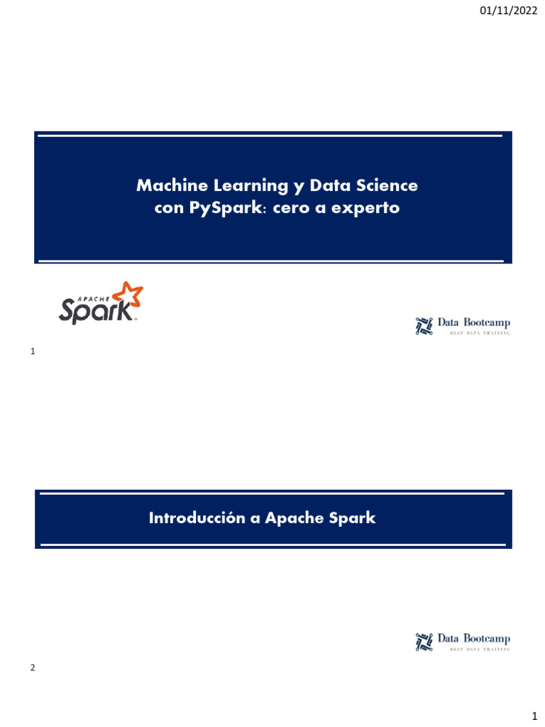 Machine Learning y Data Science Con PySpark Cero A Experto | PDF