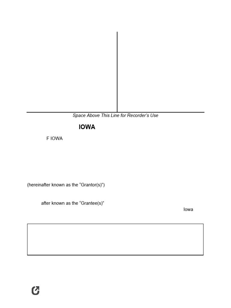 Iowa Quit Claim Deed Form | PDF