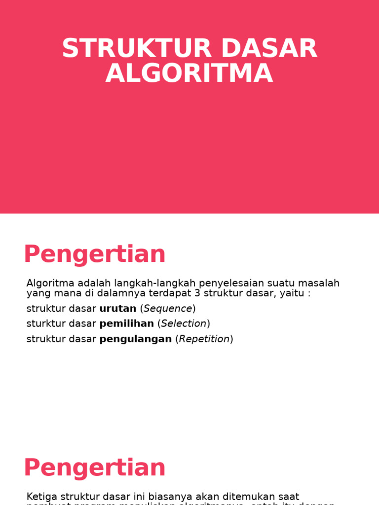 Struktur Dan Notasi Algoritma | PDF