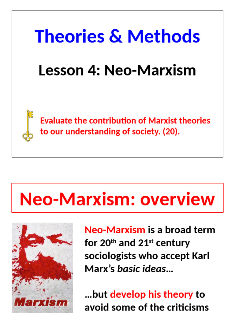 NEO MARXISM Topic 6 | PDF