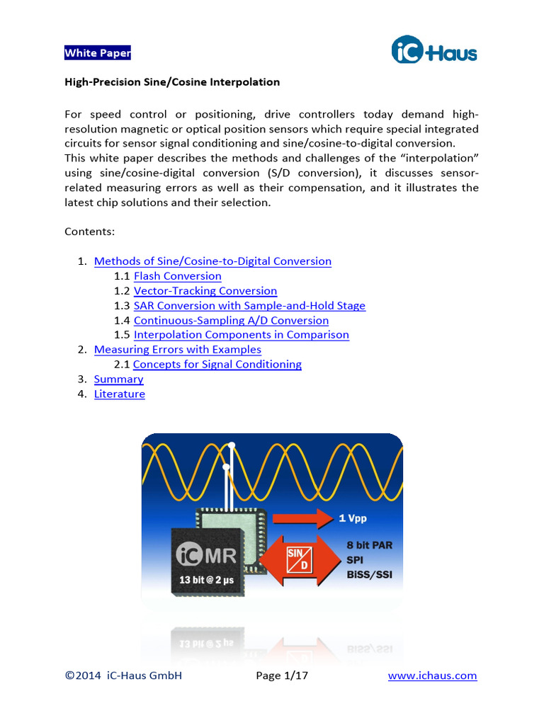 WP7en High-Precision Interpolation 140124 | PDF | Analog To Digital Converter | Phase (Waves)
