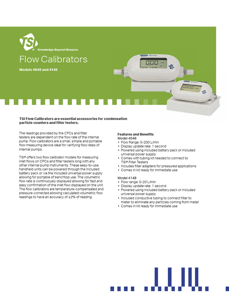 4048-and-4148-Flow-Calibrators_A4_5001760_RevA_Web | PDF