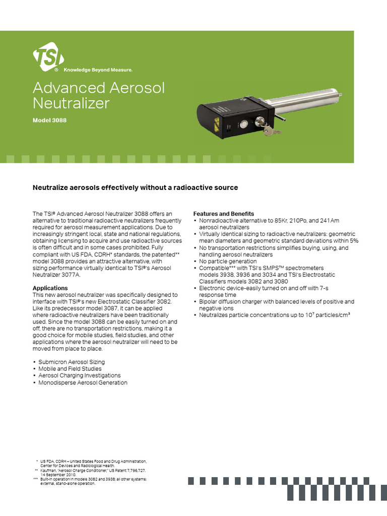 Aerosol-Neutralizers-3088 A4 5001321 RevF Web | PDF
