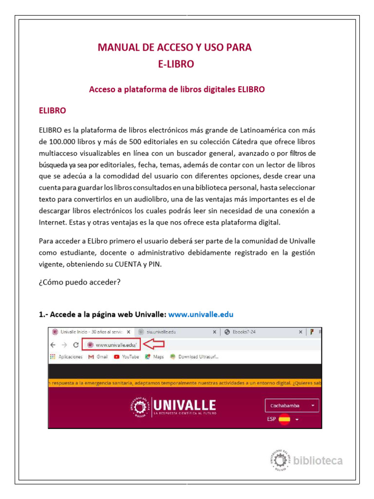 Manual de Acceso A Elibro | PDF | Social Science | Computers