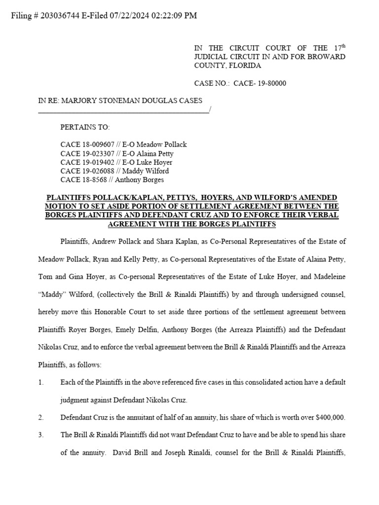 Plaintiffs Pollack - Kaplan, Pettys, Hoyers, and Wilford - S Amended ...