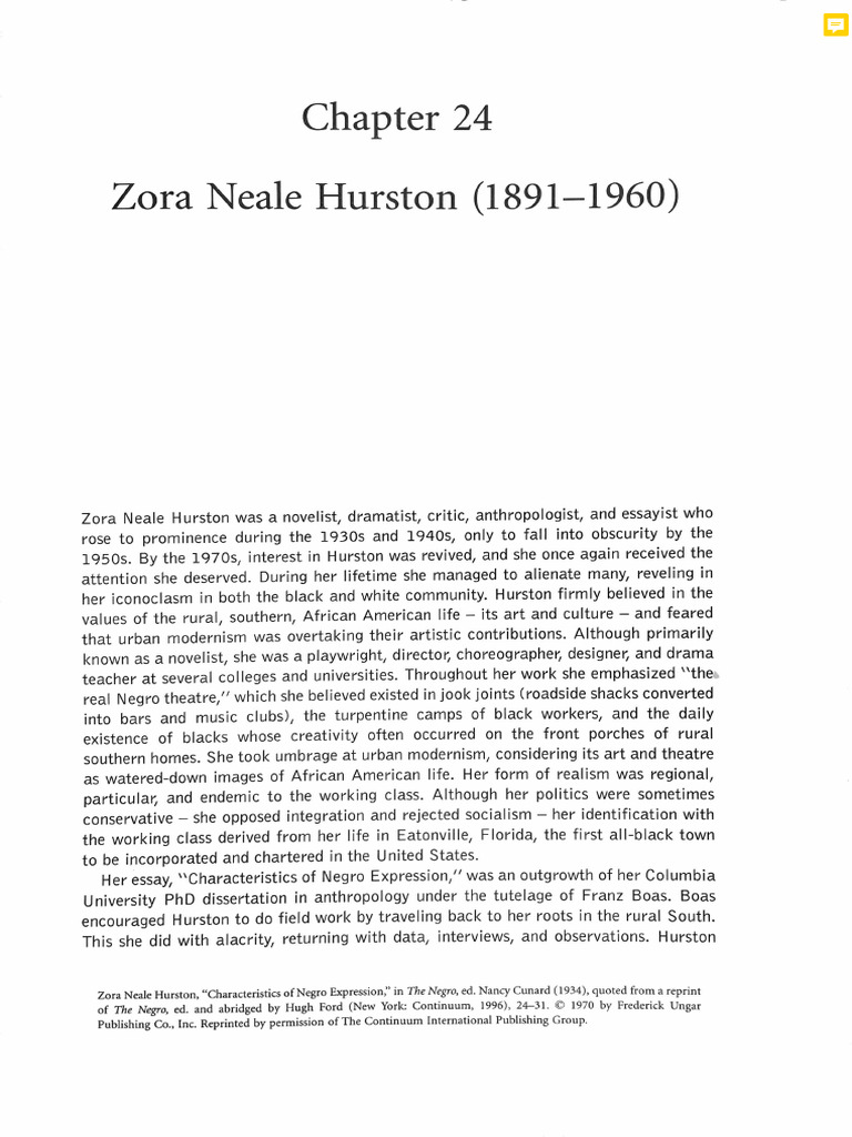 Zora Neale Hurston | PDF