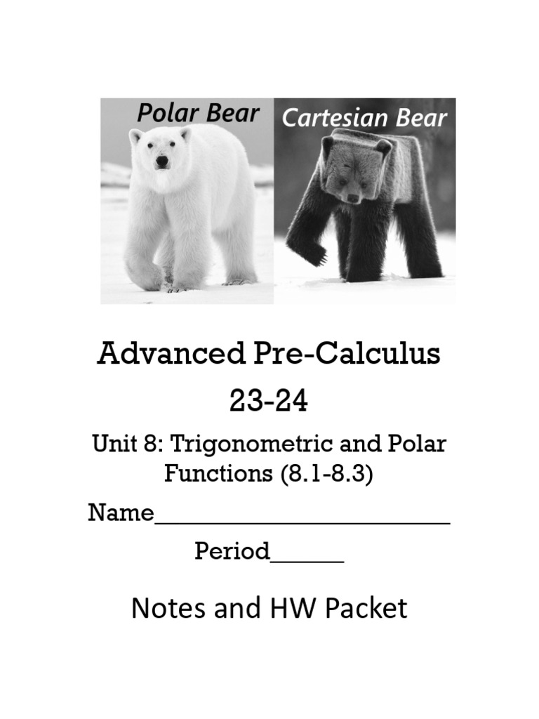 Unit 8 Adv Precalc Notes and HW | PDF