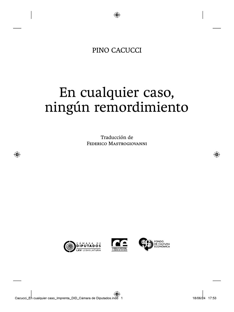 Cacucci - en Cualquier Caso | PDF