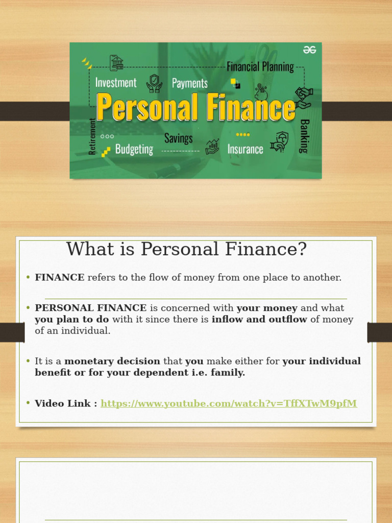 Lecture 1 - Personal Finance | PDF