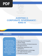 SU 1 King IV Report On Corporate Governance | PDF | Internal Audit | Audit