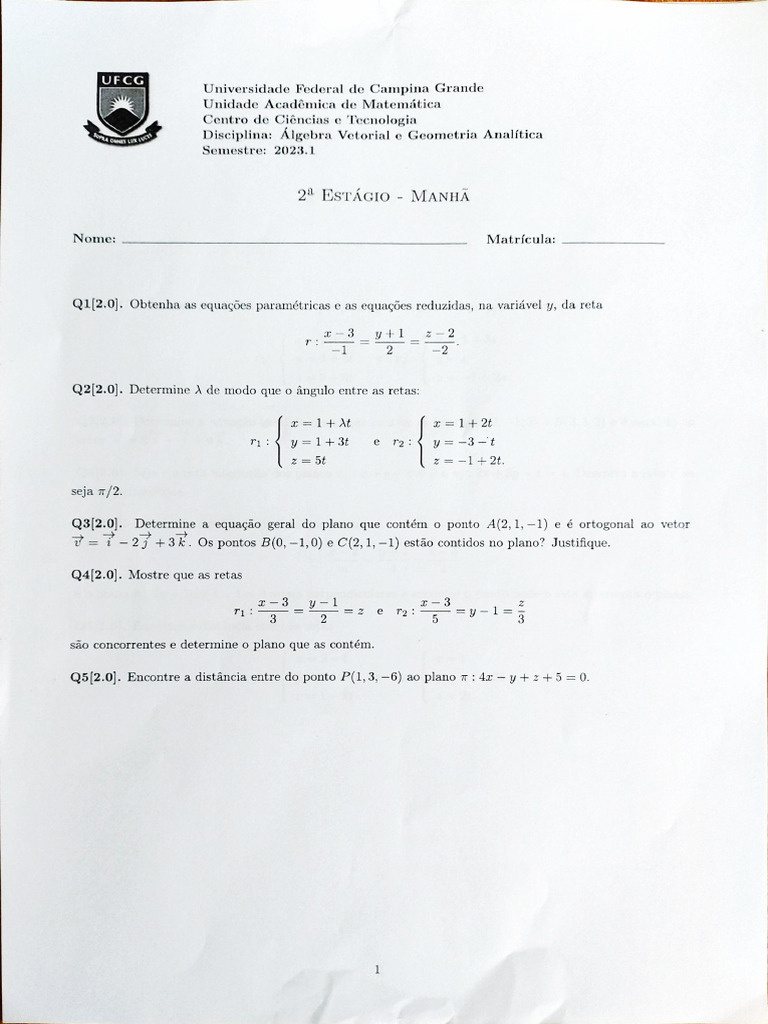 Provas - 2° Estágio | PDF