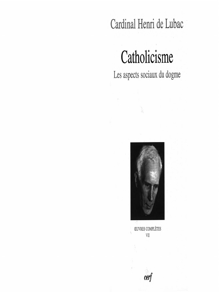 Lubac - Catholicisme - Chapitre 3 | PDF