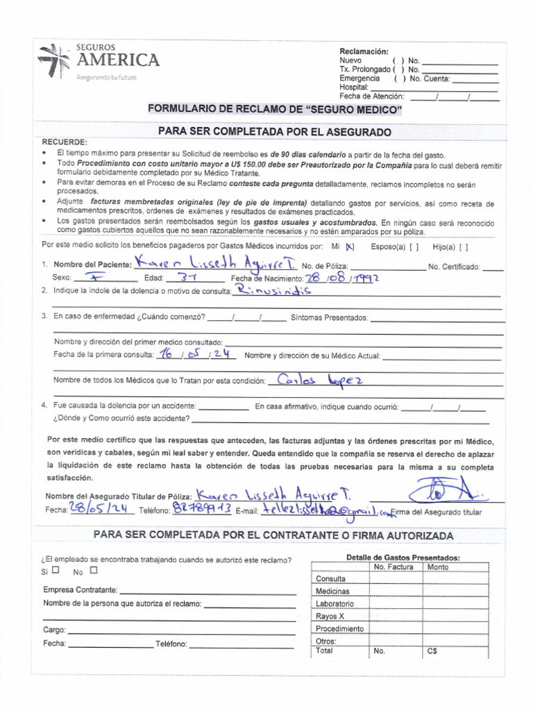 Reclamo Seguro | PDF