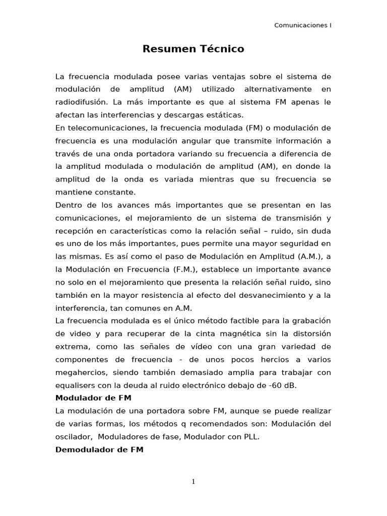 Resumen Tecnico | PDF