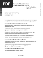 SAMPLE Social Secuirty Award Letter SSA updated 2025 | PDF