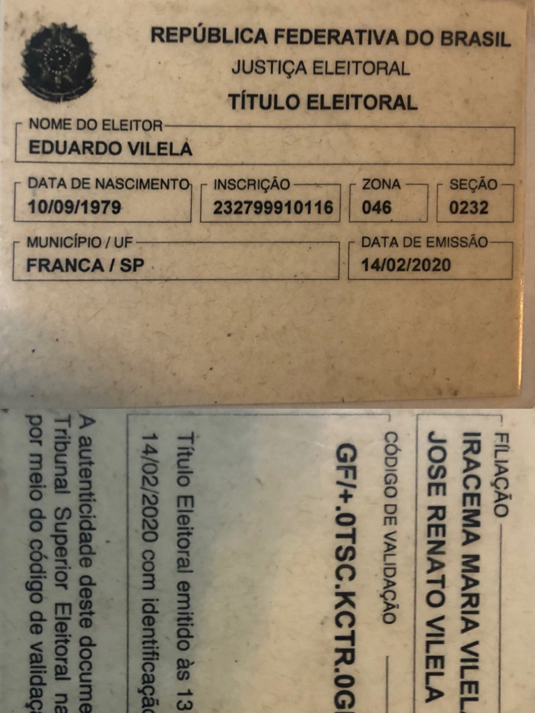 Titulo de Eleitor | PDF