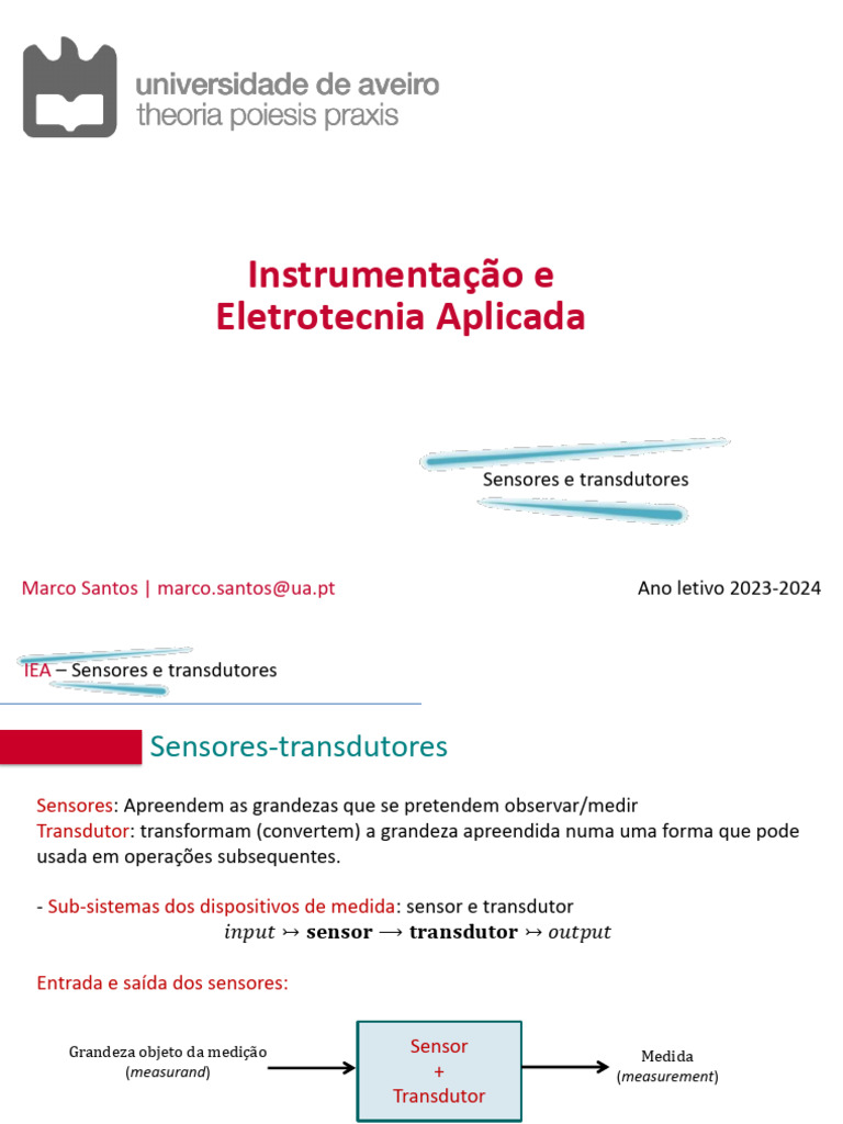 9 - Sensores e Transdutores | PDF