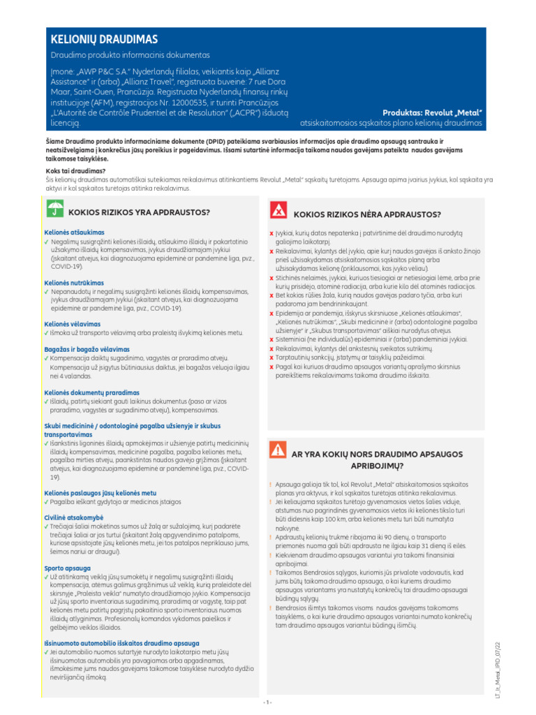 LT LT Metal IPID 0122 | PDF