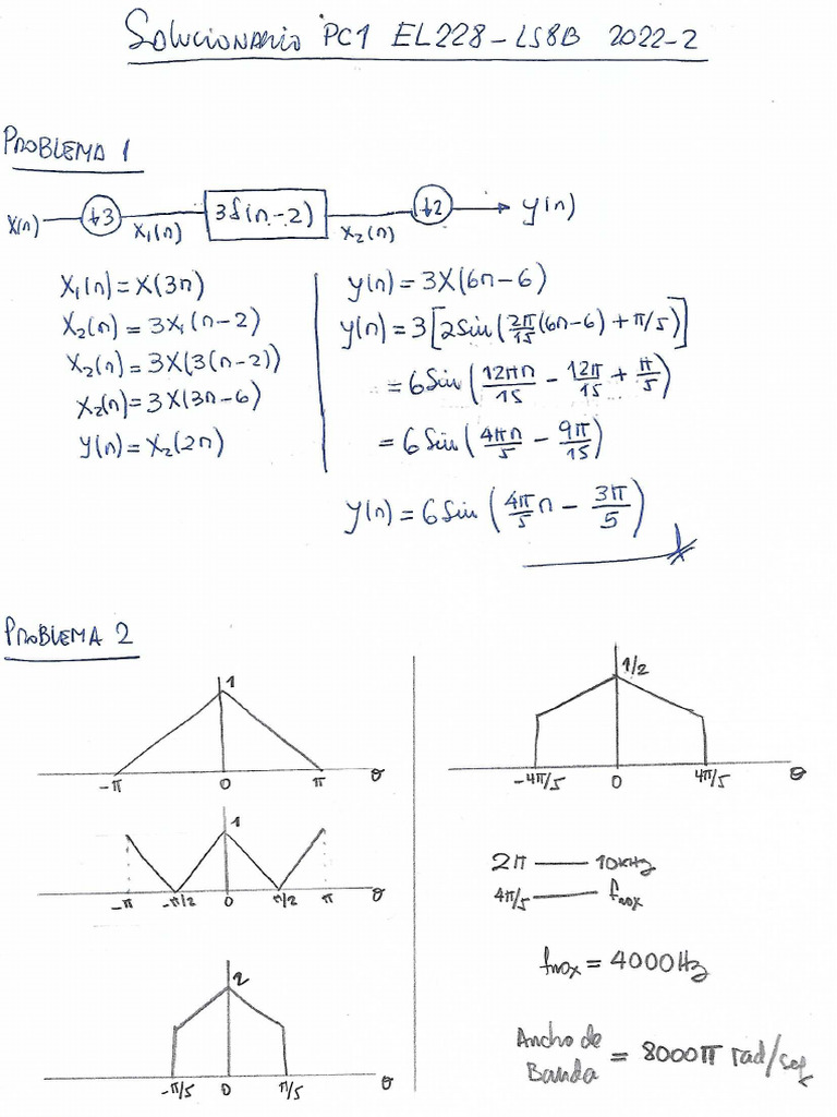 Solucionario PC1 PDS LS8B 2022 02 | PDF