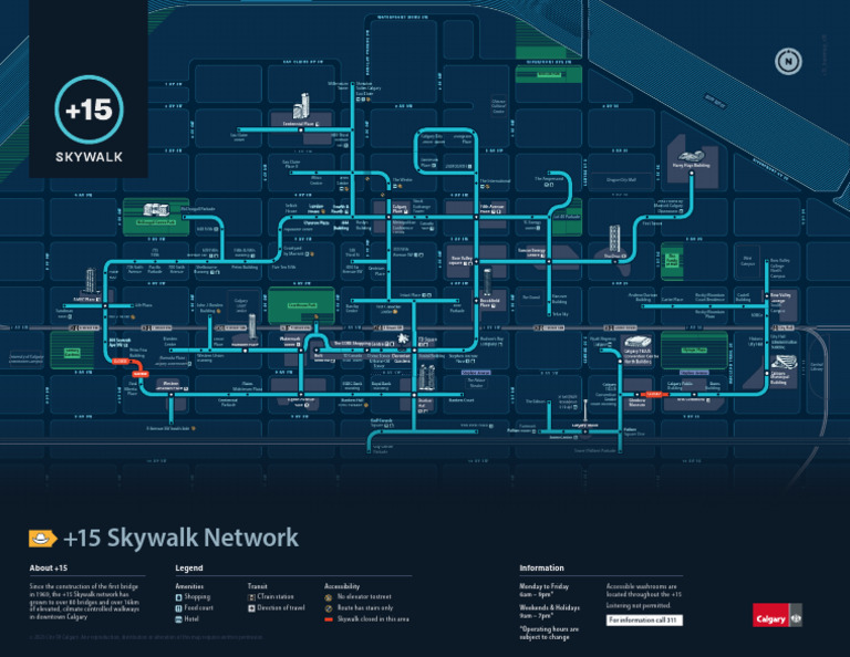 Plus 15 Skywalk Network Map | PDF