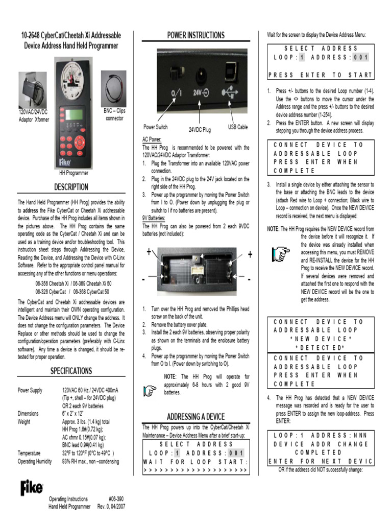 Panel Programador de Fike | PDF