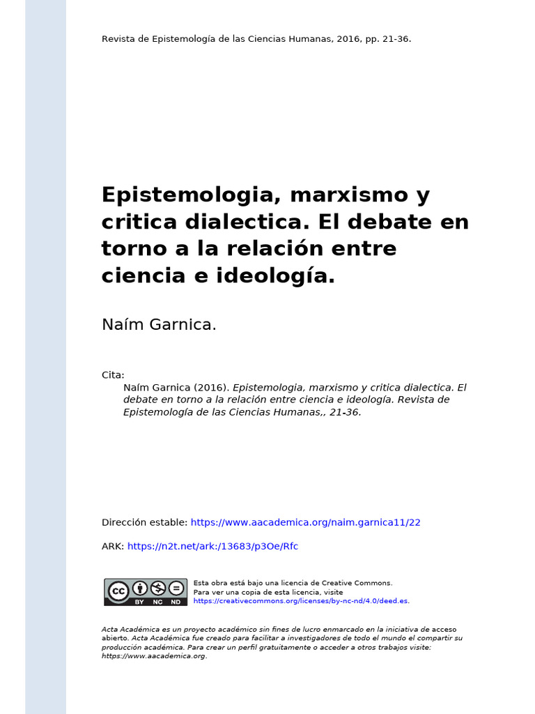Epístemologia Carlos Gonzalez Formato A5 | PDF