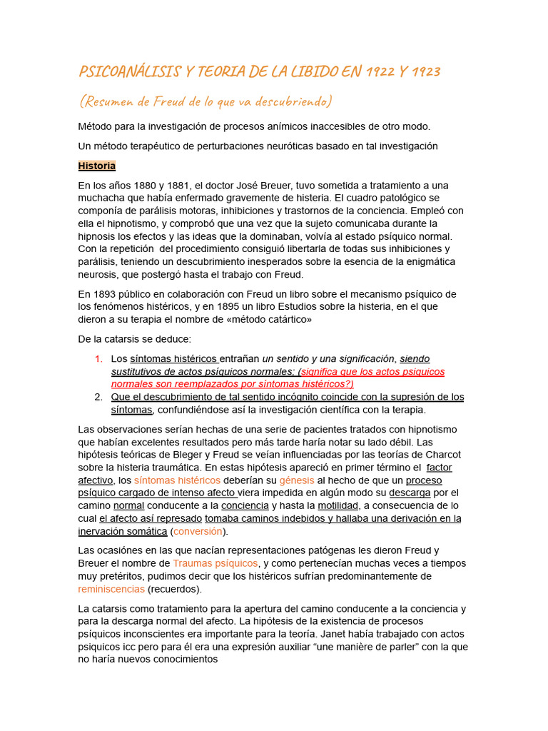 Copia de Teoría de La Libido | PDF