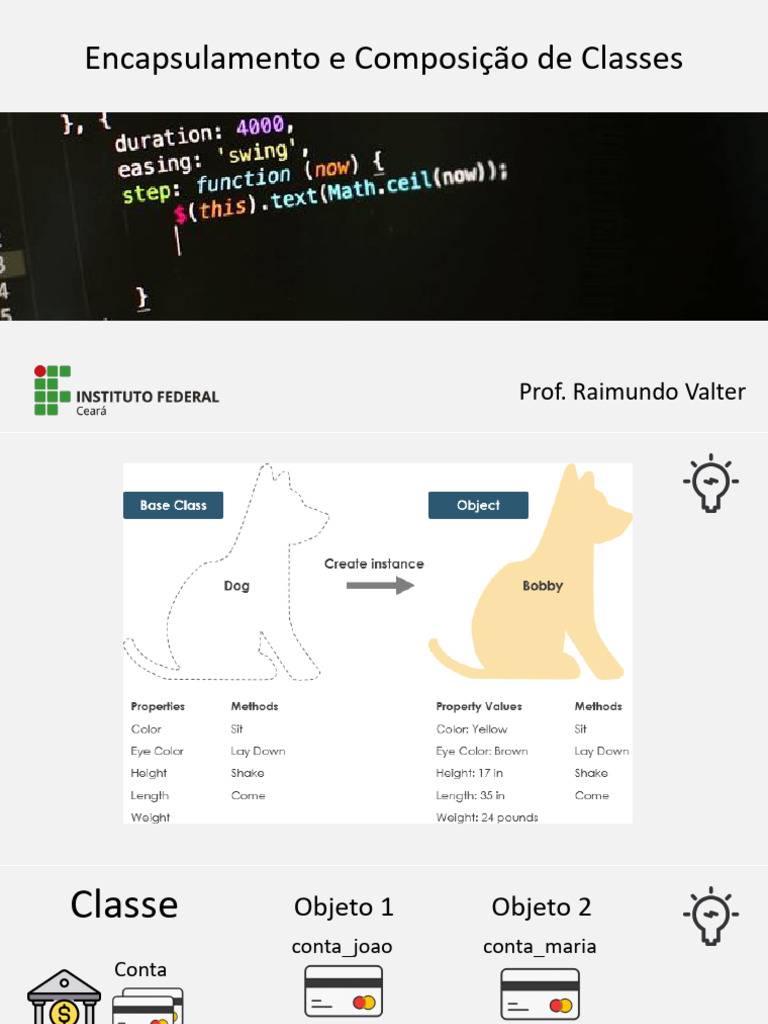 Encapsulamento e Composição de Classes | PDF