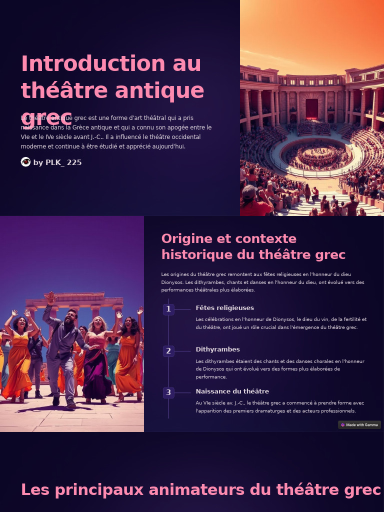 Introduction Au Theatre Antique Grec | PDF