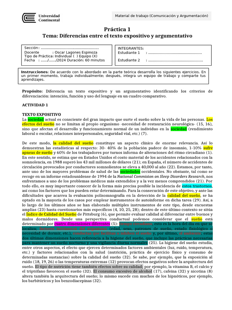 PRACTICA 1 Diferencias Entre Tex Ex y Arg | PDF