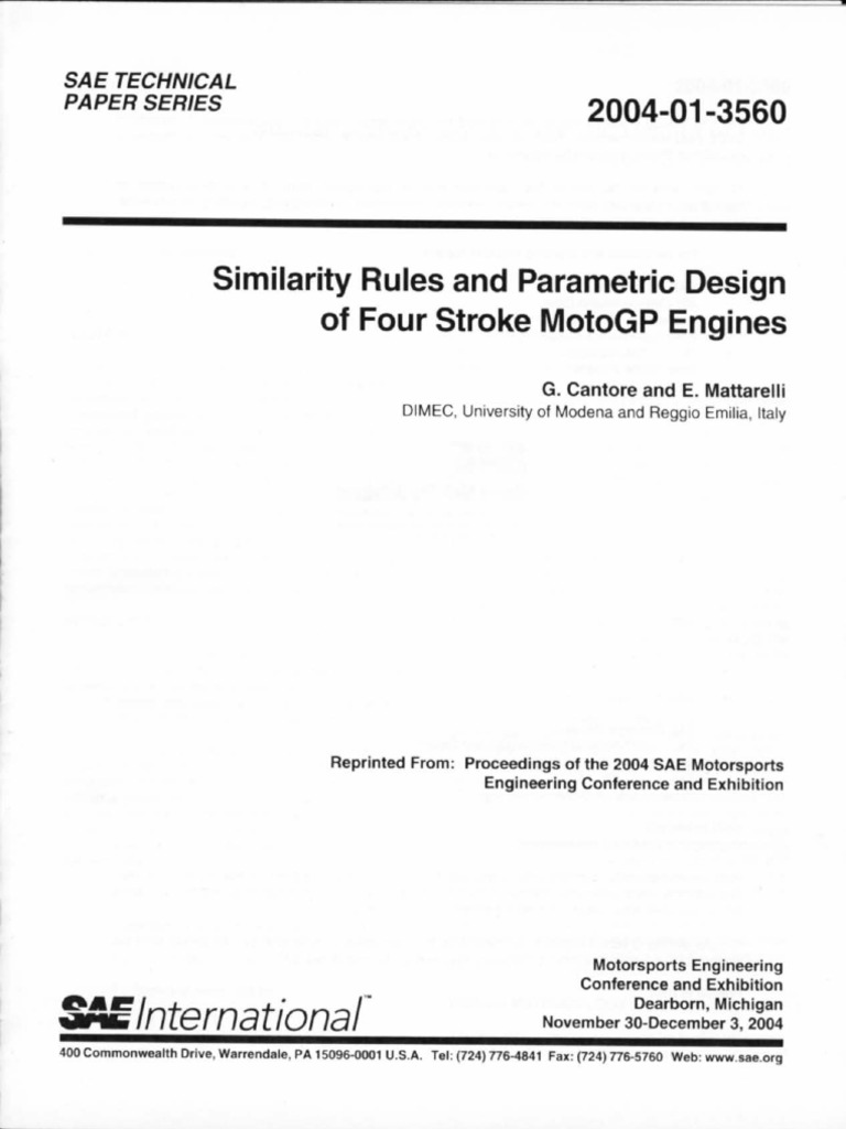 MotoGP Engine Simulation | PDF
