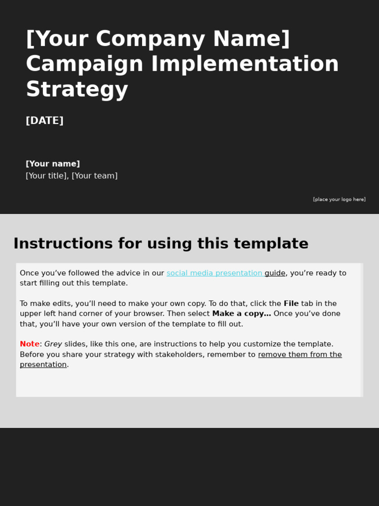 MARK233 Campaign Template V3 | PDF