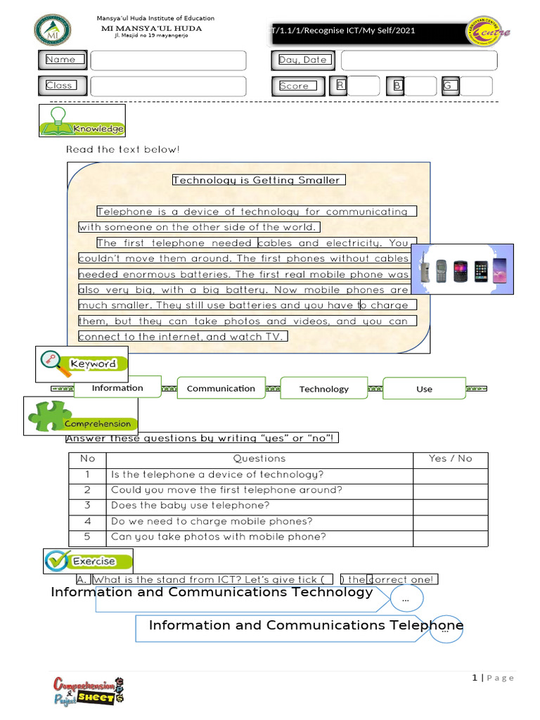 GRADE 1_ICT_1.1_2021 | PDF